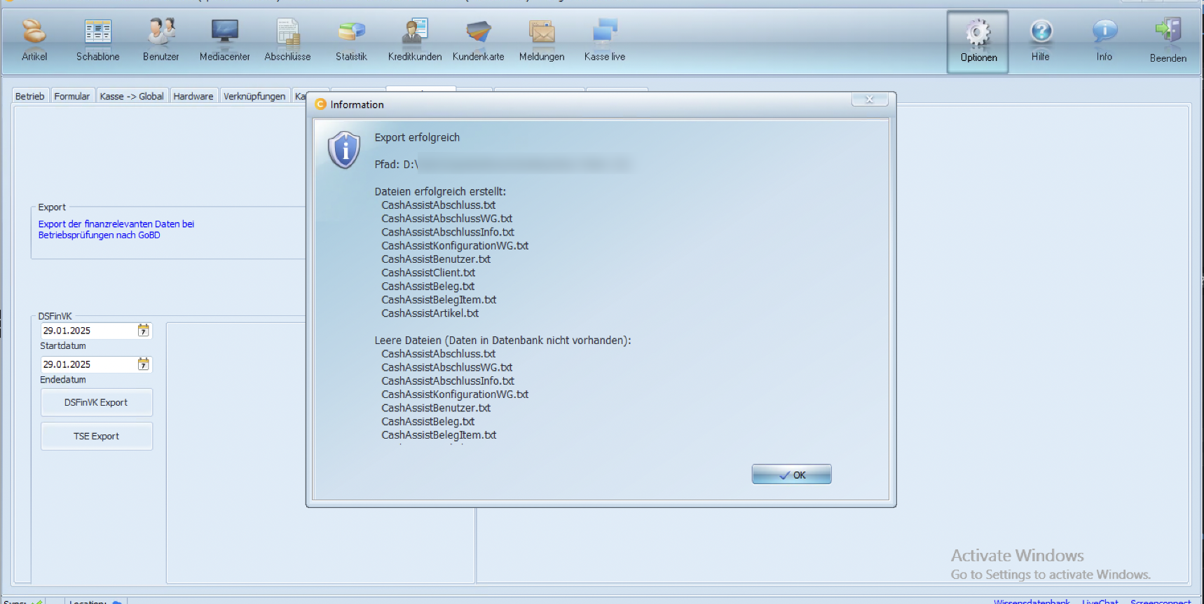 GDPdU/GoBD Datenexport